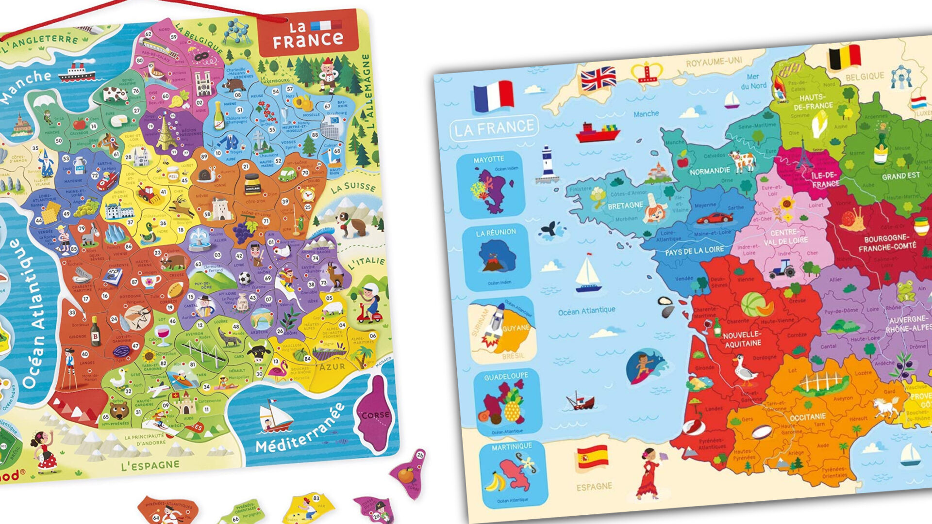 Puzzles Carte de France - Puzzle Addict